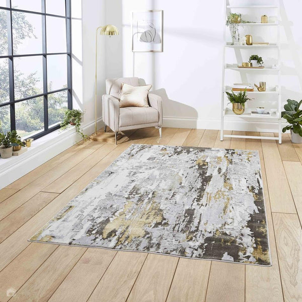 On Sale Apollo GR580 Modern Abstract Distressed Metallic Shimmer High ...
