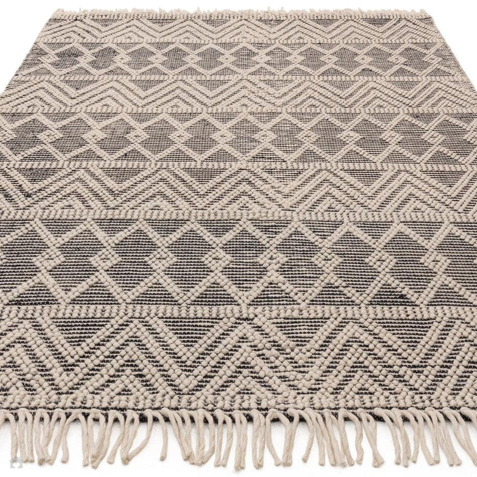 On Sale Asra Modern Boho Geometric Hand-Woven Textured Hi-Low Ribbed ...