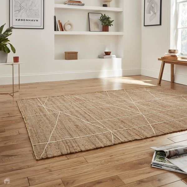 Bazaar Jute 24875 Natural Rug 150 x 230 cm Lowest Price £289.00 | Rug Love