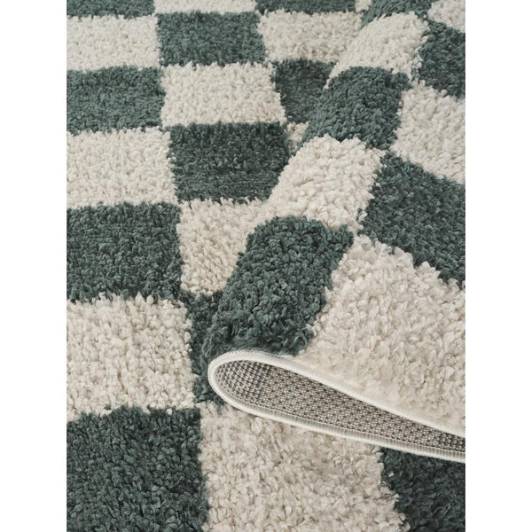 Chester Check CHS01 Modern Geometric Squares Soft Textured Mid-Height