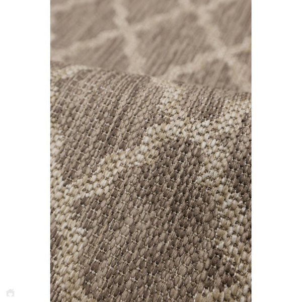 Flatweave Gel Trellis Latte Rug