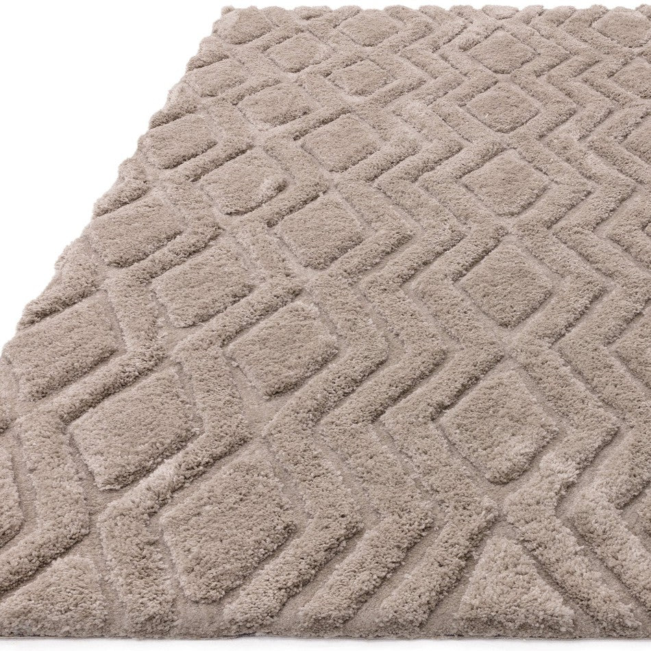 On Sale Harrison Modern Plain Hand-Carved Geometric Hi-Low Plush Soft ...