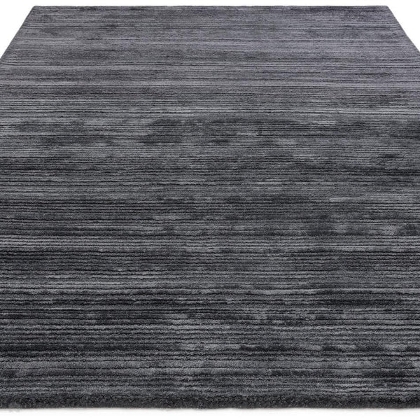 Henley Modern Plain Subtle Irregular Lines Metallic Shimmer Hand-Woven