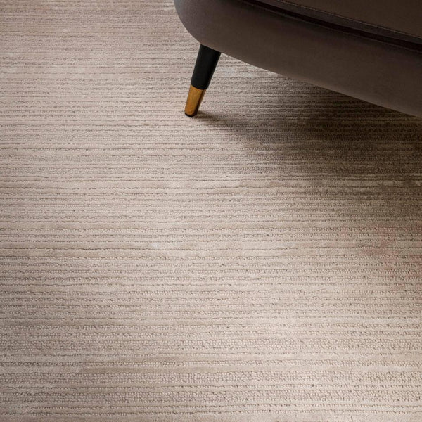 Henley Modern Plain Subtle Irregular Lines Metallic Shimmer Hand-Woven