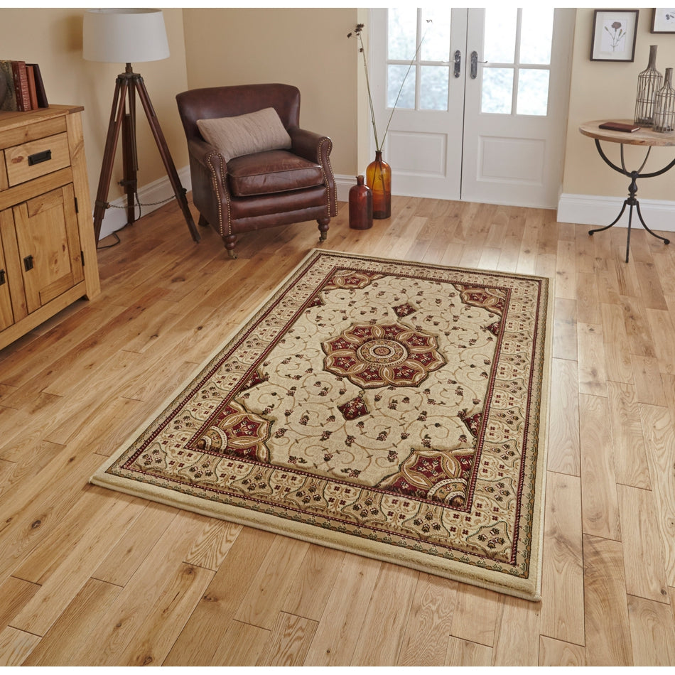 On Sale Heritage 4400 Traditional Medallion Floral Tonal Vines Border ...