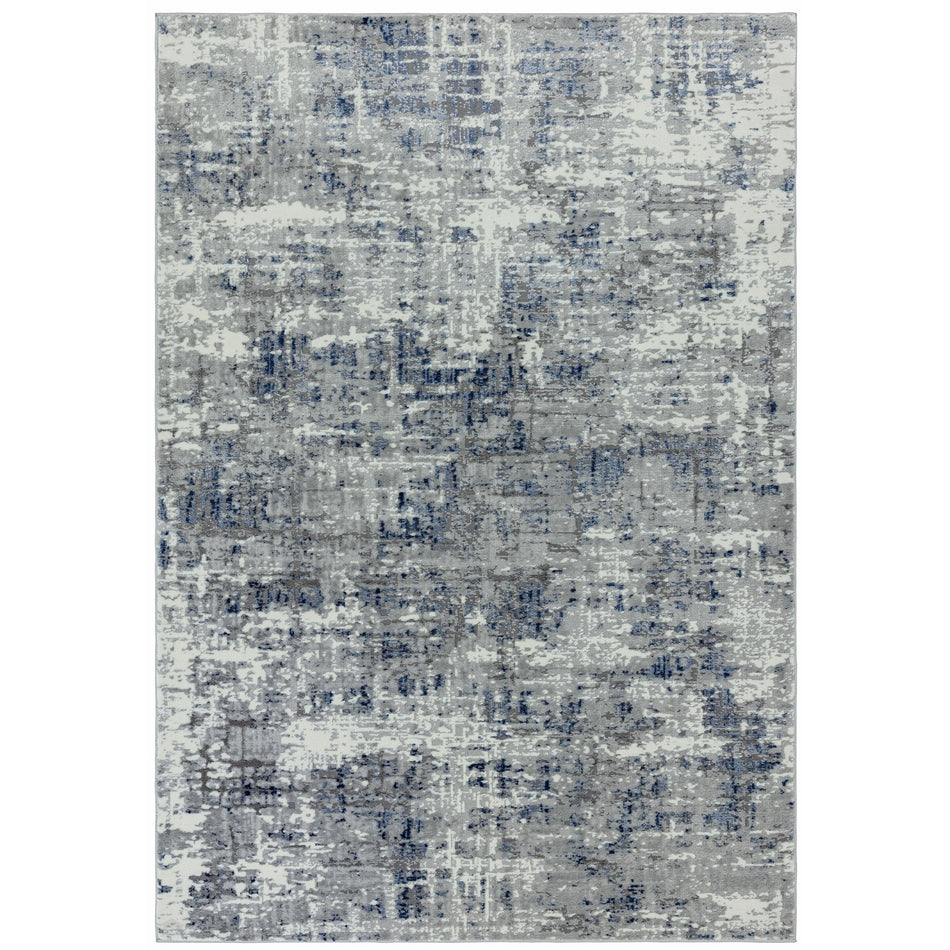 Orion OR04 Abstract Blue Rug 080 x 150 cm Lowest Price £75.00 | Rug Love