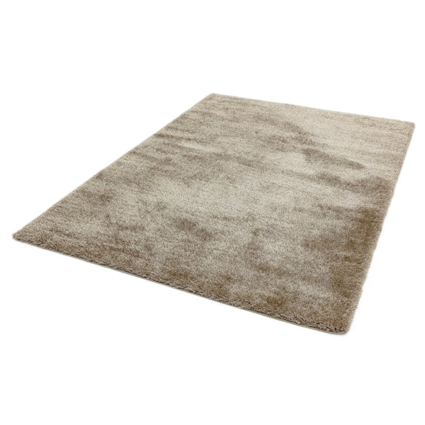 On Sale Payton Soft Shimmer Silky Polyester Plain Shaggy Mink Rug ...