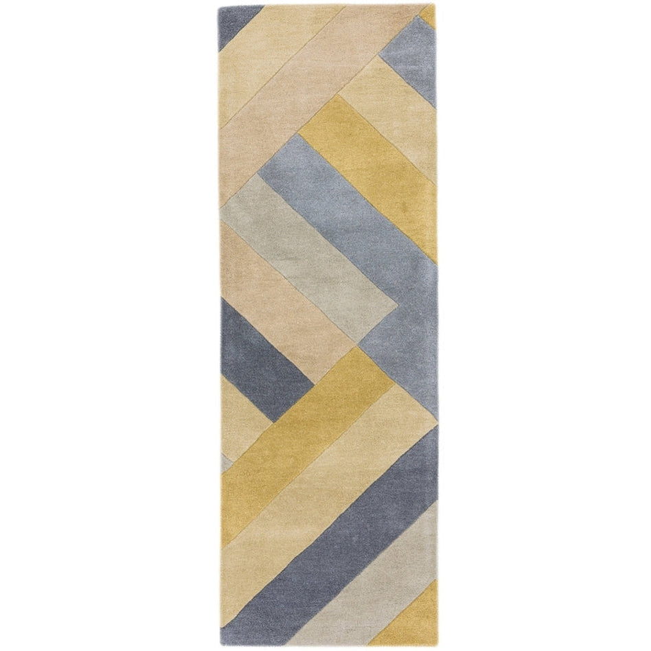 Reef RF02 Big Zig Ochre Grey/Multi Rug 120 x 170 cm Lowest Price £149. ...