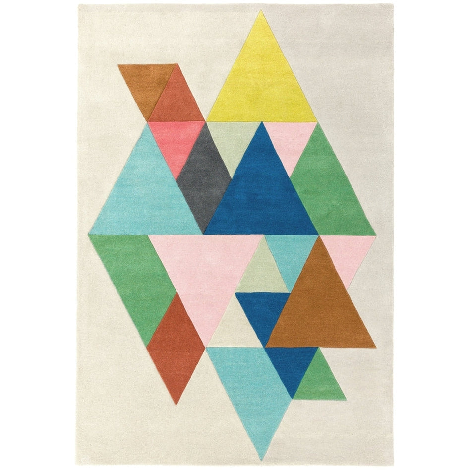 On Sale Reef RF18 Triangle Modern Geometric Hand-Woven Multicolour Rug ...