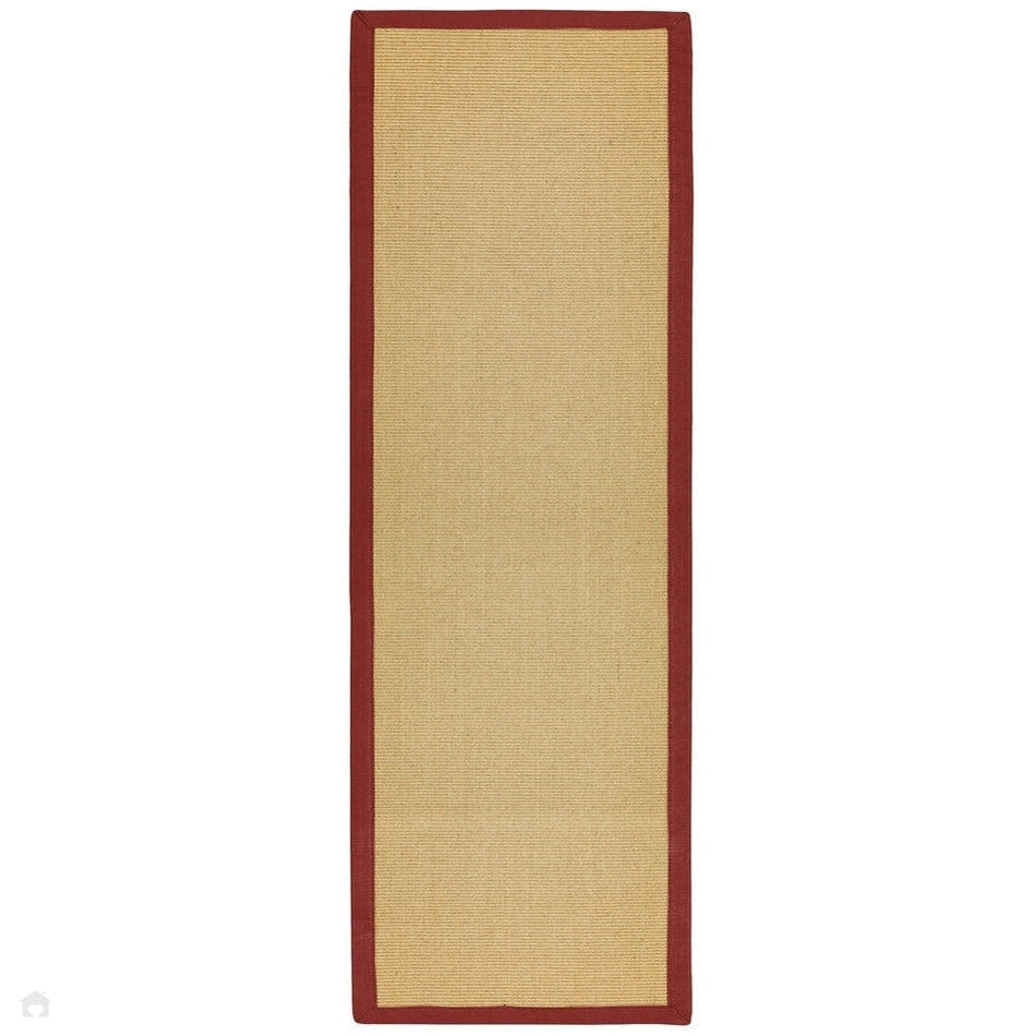 On Sale Sisal Cotton Border Plain Natural Fibre Ribbed Textured ...