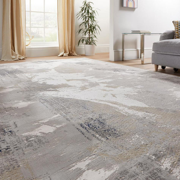 Skyline SK103 Modern Abstract Distressed Hi-Low Textured Low Profile S