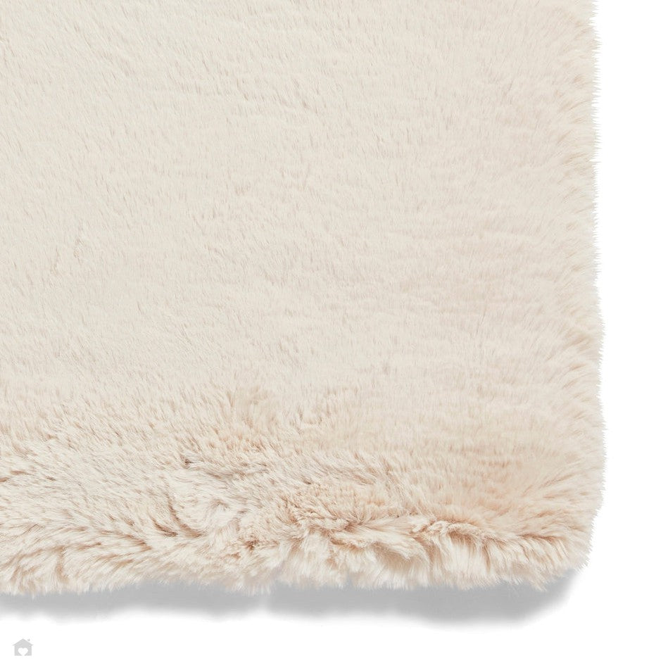 Super Teddy Faux Fur Beige Rug 080 x 150 cm Lowest Price £89.00 | Rug Love