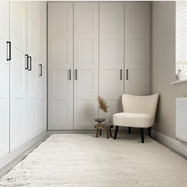 Super Teddy Faux Fur Beige Rug 080 x 150 cm Lowest Price £89.00 | Rug Love