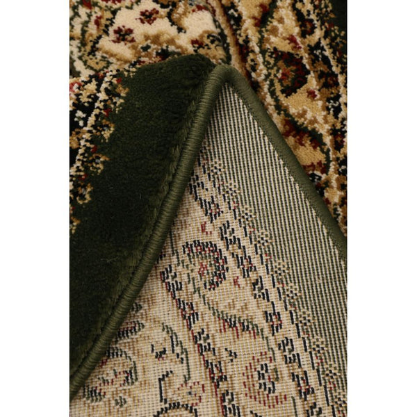Victoria Traditional Persian Medallion Floral Border Soft Carved Hi-Lo