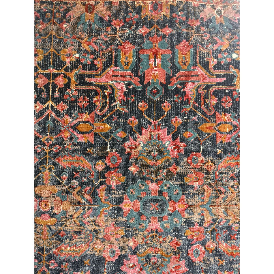 On Sale Zola Evin Traditional Persian Hi-Low Textured Pink/Turquoise ...