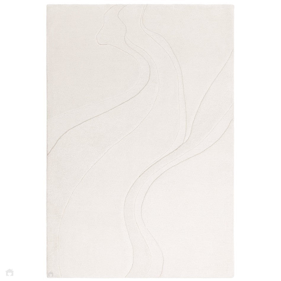 Olsen Glide Modern Plain Abstract Hand Carved Hi-Low Textured Wool ...